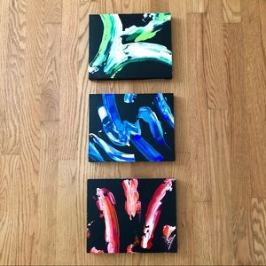 Sami B Creative | Art | 3 Set Original Abstract Modern Painting Wall ...